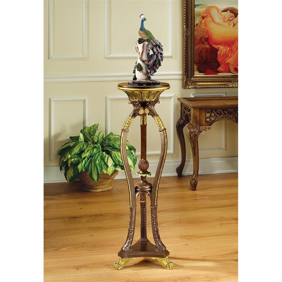 Design Toscano Egyptian Karnak Temple Side Table and Statuary Pedestal ...
