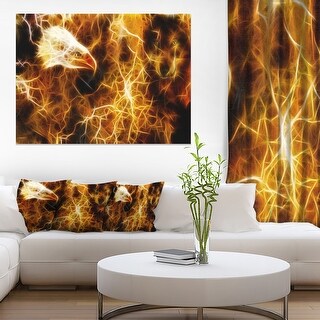 Designart "Wolf and Eagle Collage" Abstract Canvas Art Print - Bed Bath ...