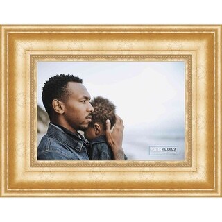 29x23 Traditional Gold Complete Wood Picture Frame with UV Acrylic ...