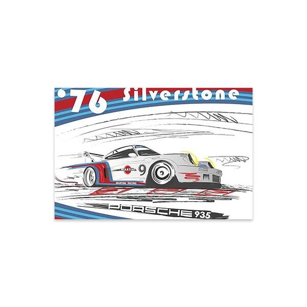 Porsche 911 1974 Silverstone Print On Acrylic Glass by Fly Graphics ...