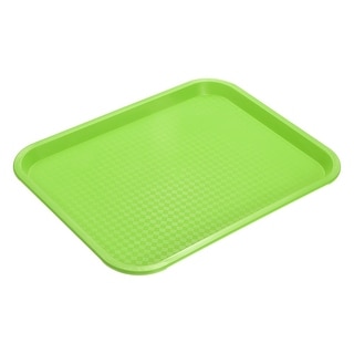 10" x 14" Plastic Fast Food Trays Bulk Rectangular Serving Trays, Green ...