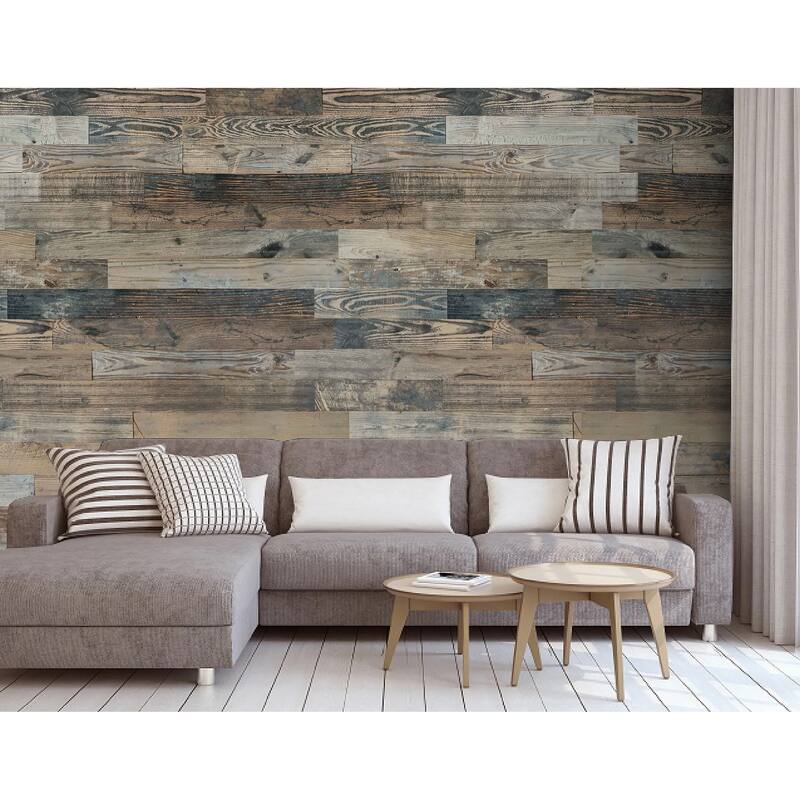 Rustic Look Naturally Weathered Reclaimed Barn Wood Panels - 14pc ...