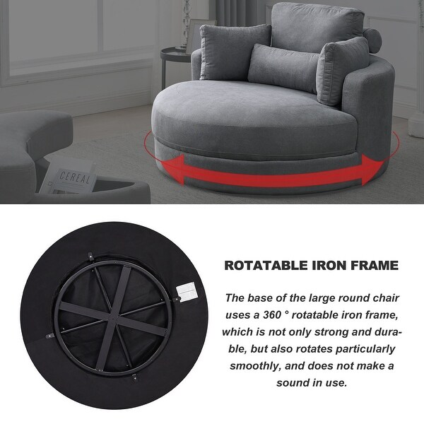 Huge round swivel chair store