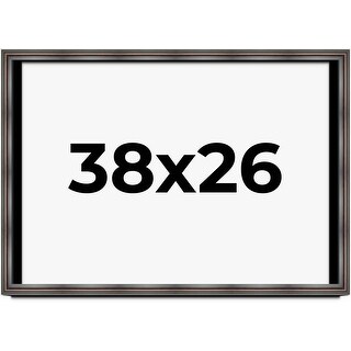 38x26 Shadow Box Frame Brown Cherry | 2.625 Inches Deep Pine Wood - Bed ...