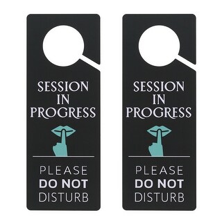 2 Pcs Do Not Disturb Door Hanger Sign, Session in Progress Door Sign ...