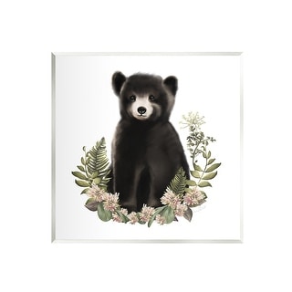 Stupell Floral Bramble Bear Wall Plaque Art Studio Q - Bed Bath ...