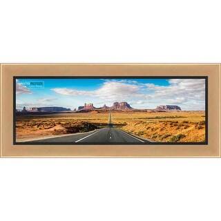 40x14 Contemporary Gold Wood Picture Panoramic Frame - Panoramic Poster ...