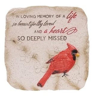 In Loving Memory Cardinal Stepping Stone - Multi - Bed Bath & Beyond ...