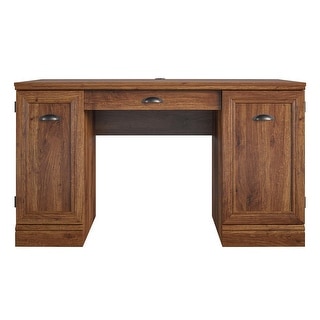 Dean Double Pedestal Desk, Cherry Oak - Bed Bath & Beyond - 36507839