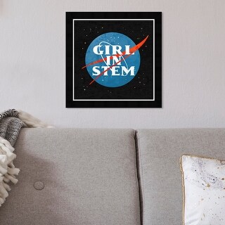 Wynwood Studio 'Girl in Stem Logo' Typography and Quotes Wall Art ...