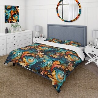 Designart "Artistic Expression Paisley Pattern" Paisley; Floral Bed ...