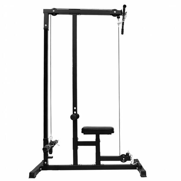 Home Gym Body Lat Pull Down Machine Low Bar Cable Fitness Training ...