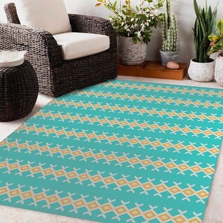 LAGUNA TURQUOISE Outdoor Rug By Kavka Designs - Bed Bath & Beyond ...