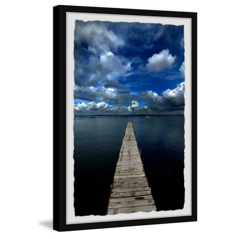 'A Long and Narrow Bridge' Framed Painting Print - Overstock - 32964274