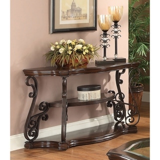Two-Shelf Sofa Console Table For Functional Living Room Storage - Bed ...