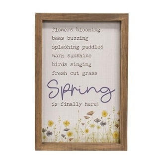 Spring is Finally Here Frame - 11.75" x 8" x 0.75" - Bed Bath & Beyond ...