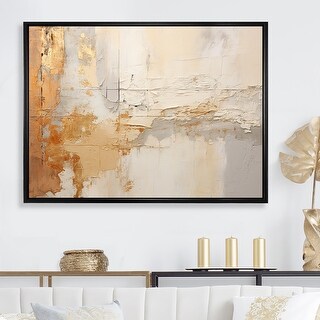 Designart "Simplicity Western I" Western Framed Canvas Art Print - Bed ...