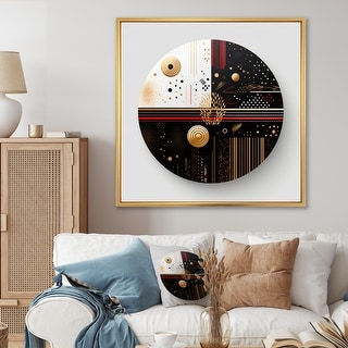 Designart "Boho Chic Celebration Geometric Circle Art I" Abstract ...