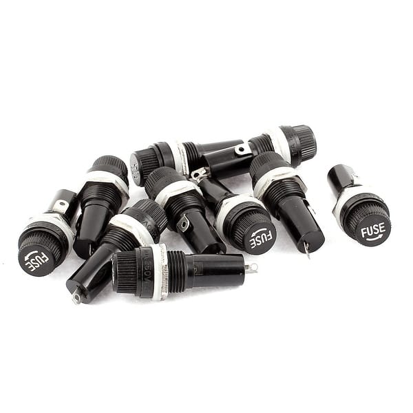 10 Pcs AC125V/15A 250V/10A 14mm Thread Panel Mounted Fuse Holder For ...