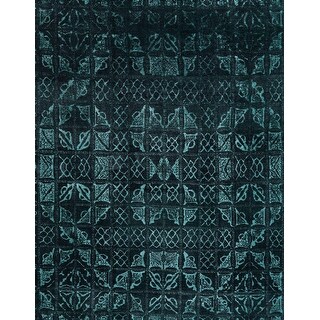 Ahgly Company Machine Washable Abstract Medium Teal Green Area Rugs ...