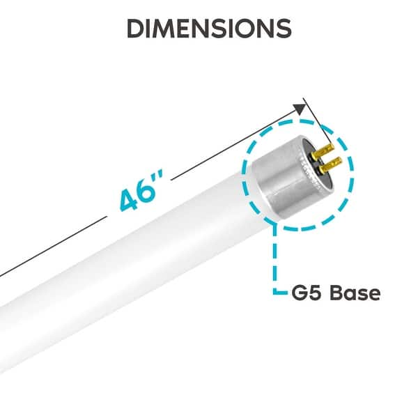 Luxrite 4FT LED Tube Light, T5 HO, 25W (54W Equivalent), 3200 Lumens ...