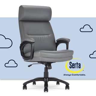 Serta Comfort Executive Big & Tall Office Chair, Ergonomic High-Back ...
