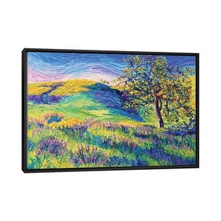 iCanvas "Wild Flower Hill" by Eryn Tehan Framed Canvas Print - Bed Bath ...