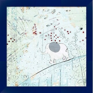 Sarah Ogren 'Zen Baby Elephant' Framed Art - Bed Bath & Beyond - 33530773