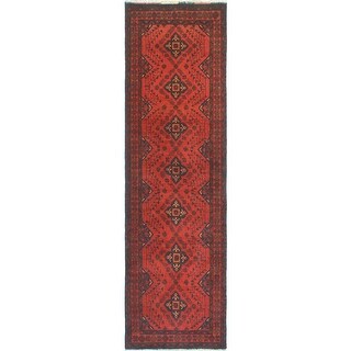 Khal Mohammadi Lawrence Red/Navy Runner - 2'9" x 9'6" - Bed Bath ...