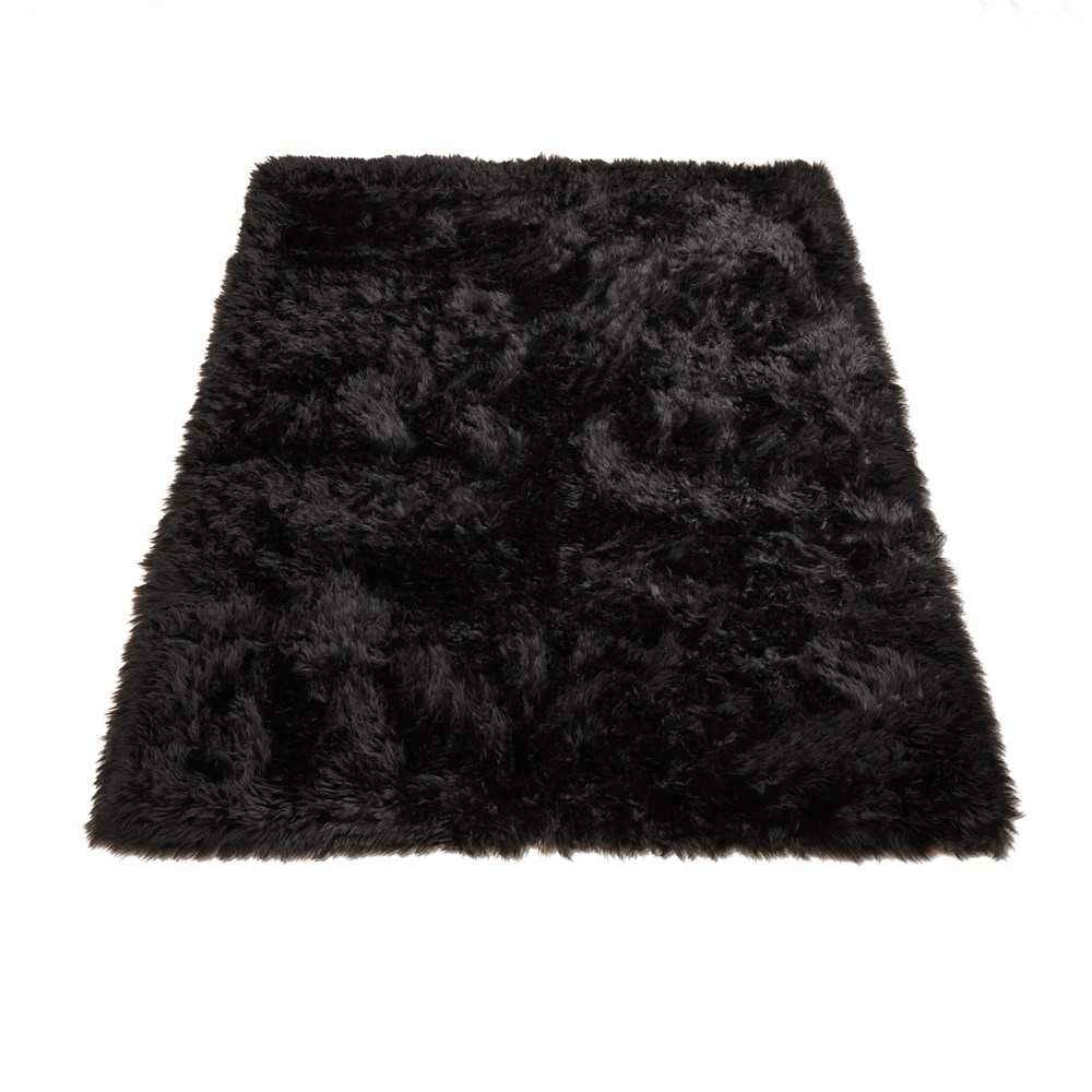 Ovella Home Premium Faux Buffalo Skin Shag Rug - On Sale - Bed Bath ...