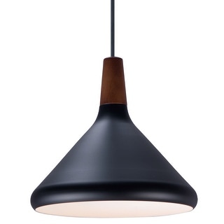 Maxim Nordic Single Light 7" Wood / Aluminum Pendant - Bed Bath ...