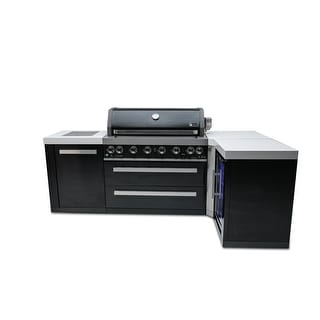 Mont Alpi MAi805-BSS90FC 6-Burner 90° Black Stainless Steel Modular ...