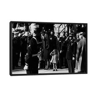 iCanvas "John F. Kennedy Jr. salutes his father's coffin along with the ...