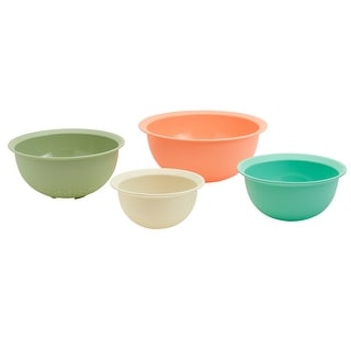 4 Piece Mixing Bowls & Colander Set, Assorted Colors - Bed Bath ...