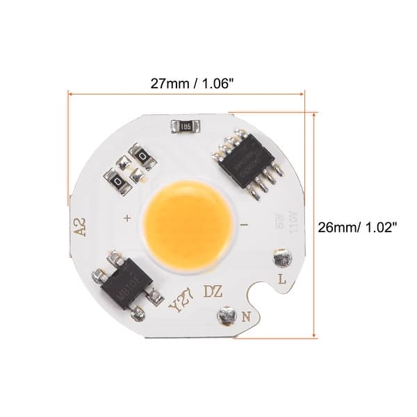 LED Chip Bulb 110V 5W Warm White 3000-3200K High Power Floodlight Lamp ...