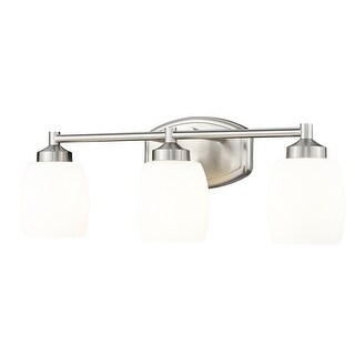 Kendrick 3 Light Vanity in Brushed Nickel - Bed Bath & Beyond - 40949459