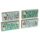 MDF Rectangle Table Blocks Family Inpired - Set of 4 - Bed Bath ...