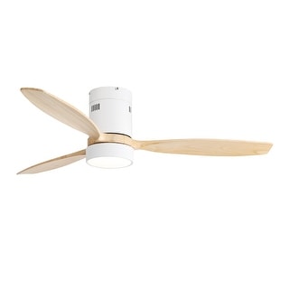 Ceiling Fan DC 3 Solid Wood Fan Blade Noiseless Reversible Motor - Bed ...