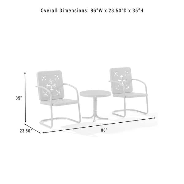 Crosley Azalea 3-Piece Retro Outdoor Chair Set - Bed Bath & Beyond ...
