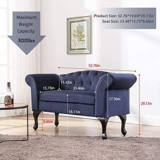 Loveseat Small Sofa Small Mini Room Couch Two-Seater Sofa for Small ...