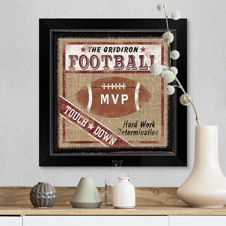 "Football" Black Framed Print - Bed Bath & Beyond - 30188181