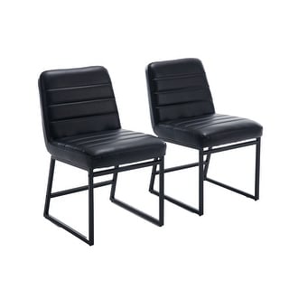 Leather Dining Chairs Modern Side Chair (Set of 2) - Bed Bath & Beyond ...