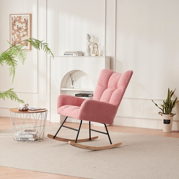 Pink chair wooden legs store