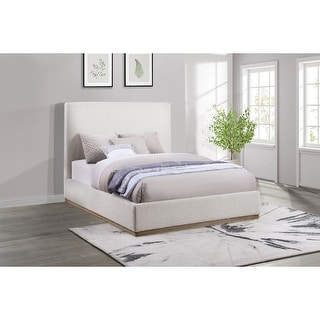 Othello Cream Platform Bed - Bed Bath & Beyond - 43760114