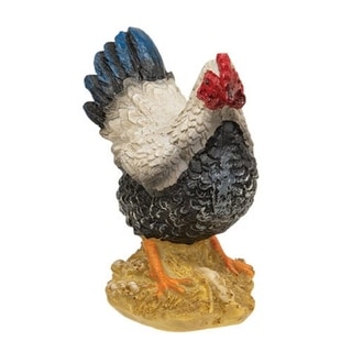 Decorative Resin Standing Rooster Figurine for Farmhouse Decor - 3" x 2 ...