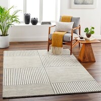 Zea Handmade Modern Wool Rug - Bed Bath & Beyond - 37094945