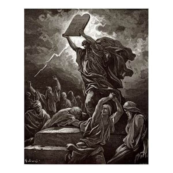 Moses Breaking The Tablets Of The Law Poster Print By Gustave Dore Item ...