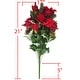 Artificial Winter Frost Seasonal Mixed Bush Holiday, Red , ABN4B008-RED ...