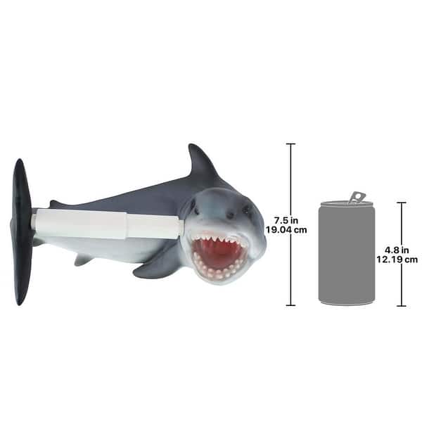 Design Toscano Shark Attack Bathroom Toilet Paper Holder - Bed Bath ...