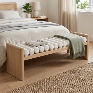 Christopher Knight Home - Modern Chenille Upholstered Ottoman Bench ...